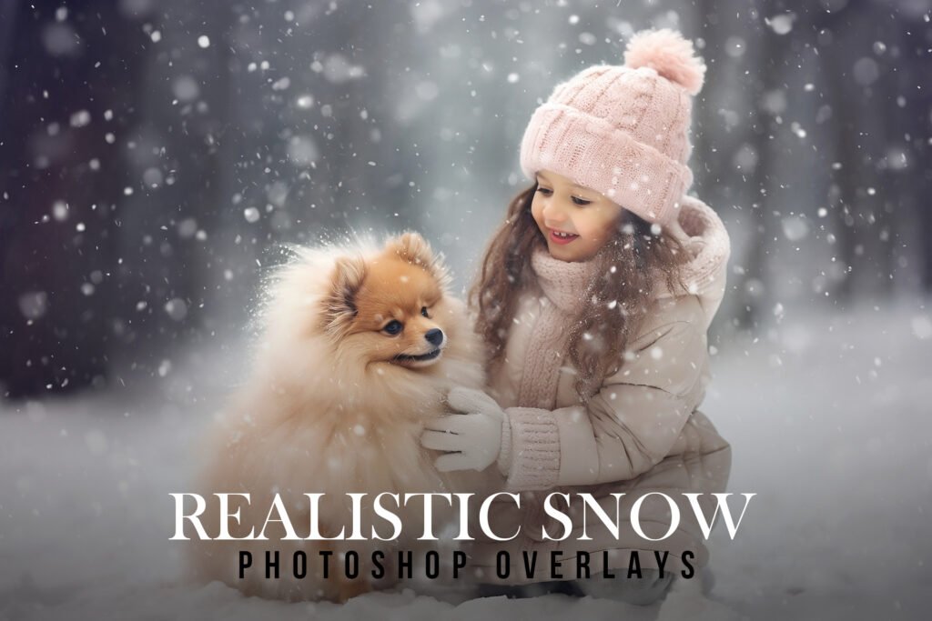 Realistic snow overlay PNG, falling snow overlay, Photoshop, Lightroom ...