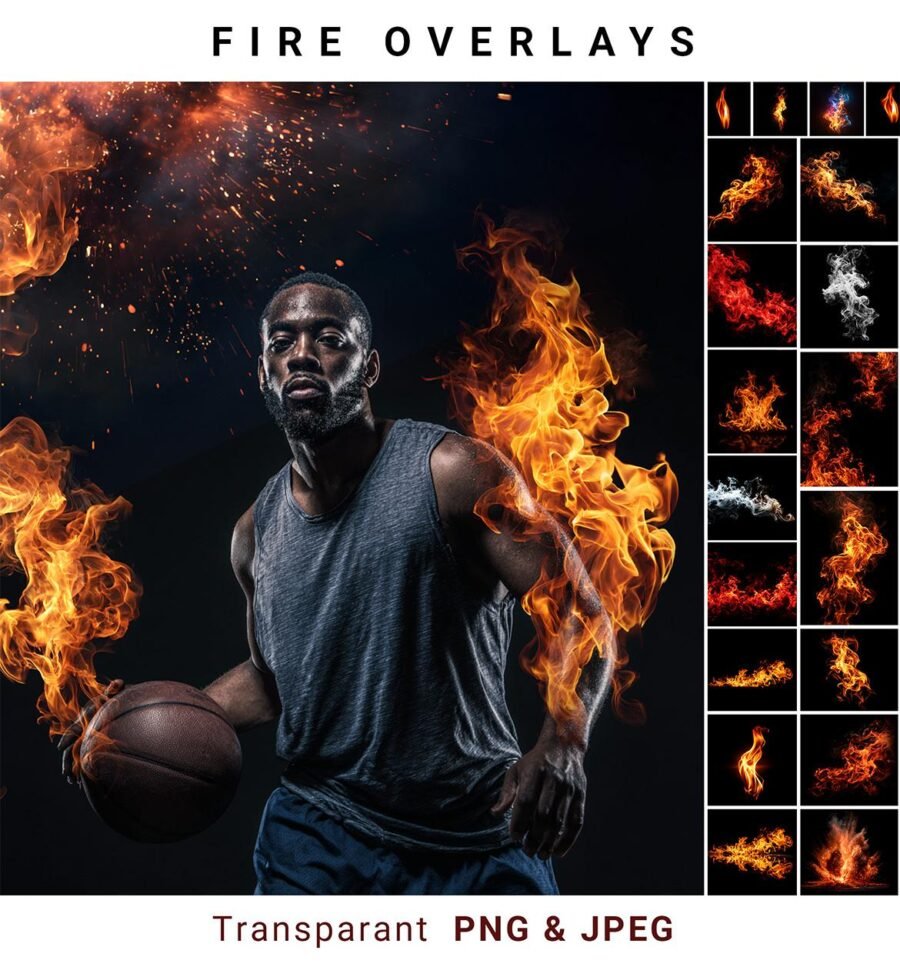 100 Fire Overlay PNG & JPEG | Transparent Flames Effect | Fire Clipart ...