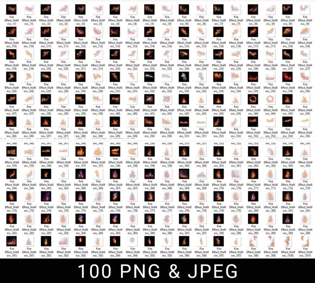 100 Fire Overlay PNG & JPEG | Transparent Flames Effect | Fire Clipart ...