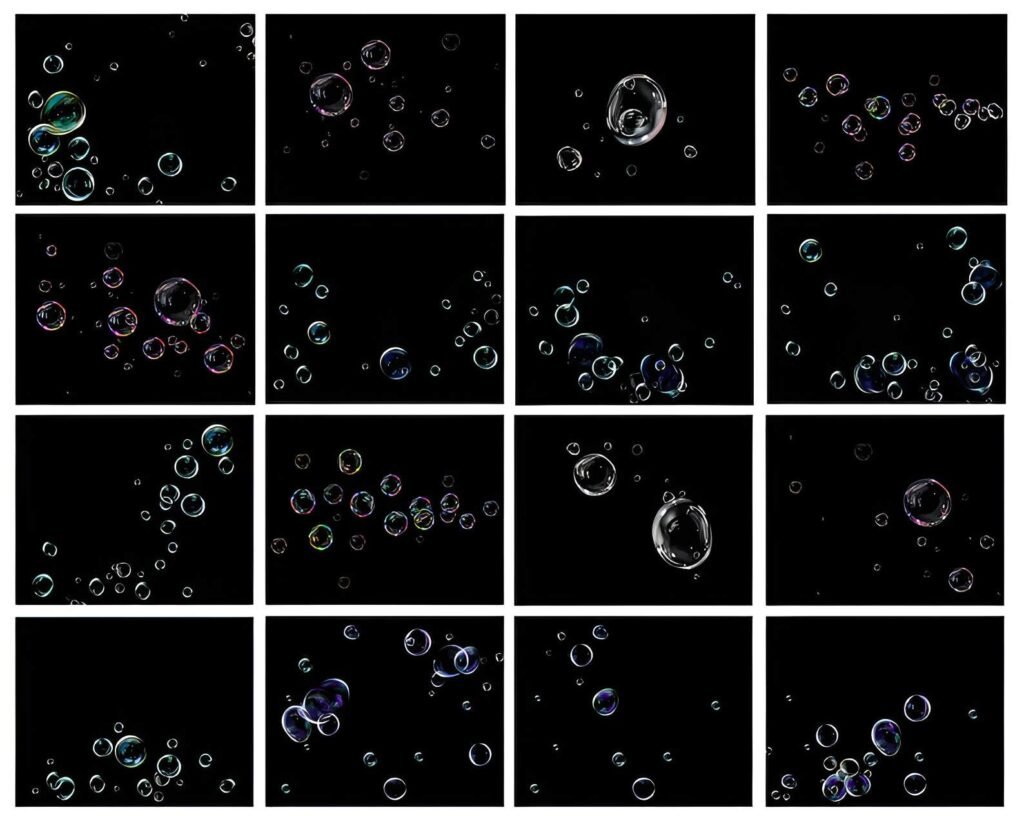 Bubble overlays, Realistic soap bubble overlay, floating bubbles ...